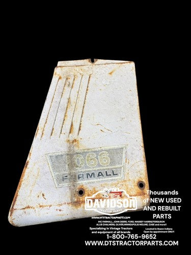 International 1066 Right Radiator Side Panel Antique Tractor – DAVIDSON ...