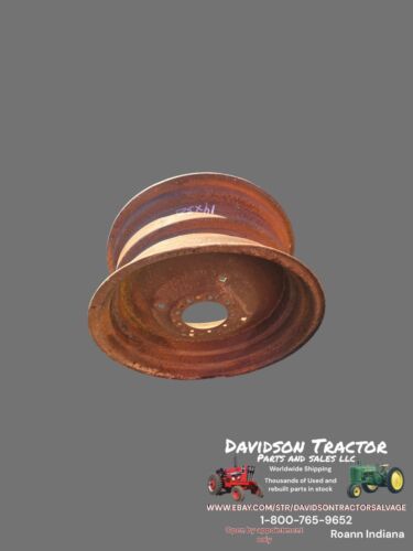 14x38 Pressed Steel 9 Bolt Rear Tractor Rim IH John Deere Massey Fergu ...