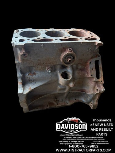 Ford 4000 3 Cyl Diesel Engine Block DONN6015J Good Bare Block Antique ...